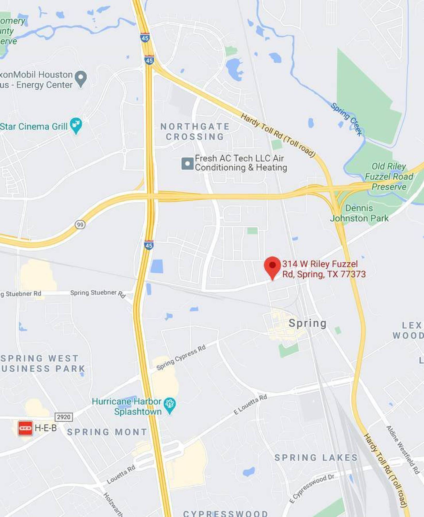 314 W RILEY FUZZEL RD Spring TX 77373-8396 APN: 045-010-000-0200 ...